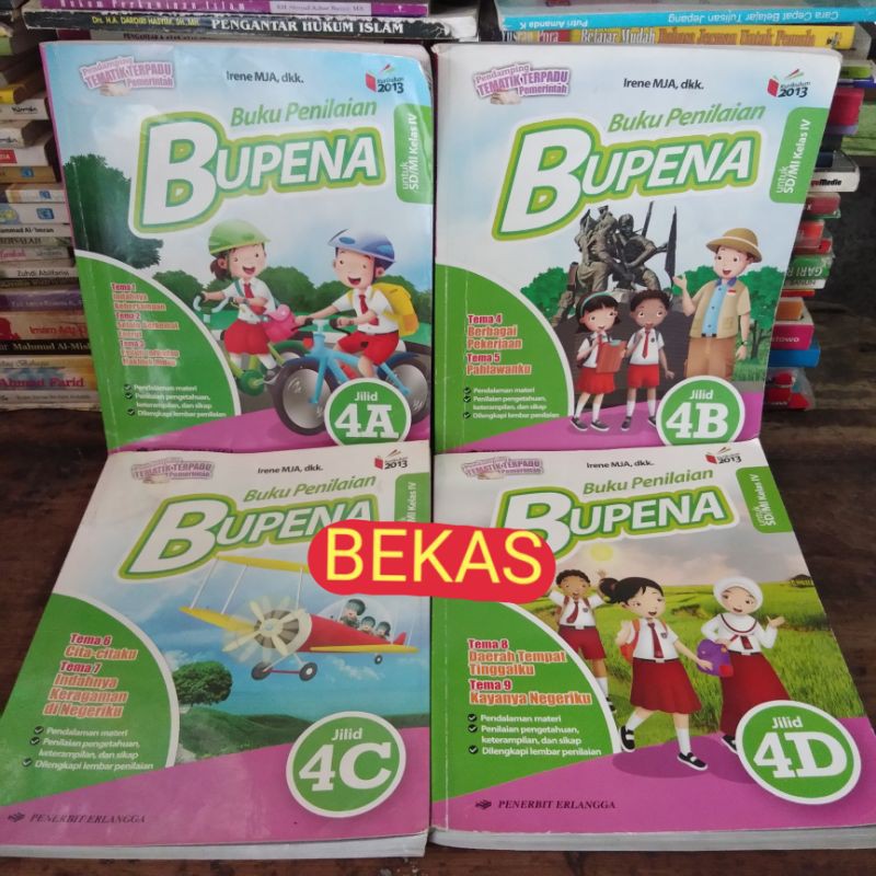 Jual Bupena kelas 4 IV SD 4A 4B 4C 4D Erlangga Kurikulum 2013 | Shopee Indonesia