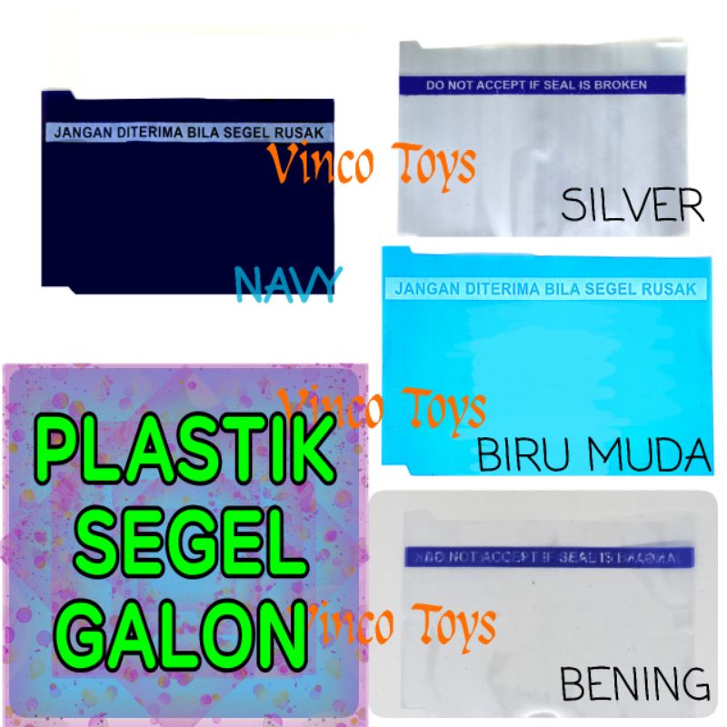 Jual Plastik SEGEL GALON POLOS WARNA BIRU SILVER BENING biru dongker ...