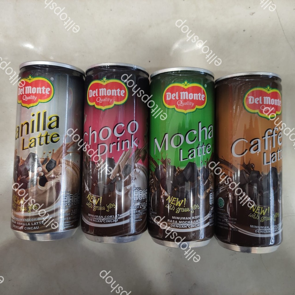 Jual MINUMAN DELMONTE GRASS JELLY SERIES VANILLA CHOCO MOCHA CAFFE LATTE | Shopee Indonesia