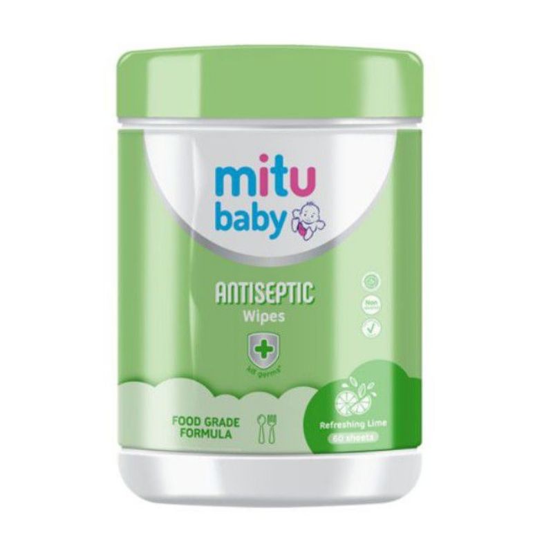Jual MITU BABY ANTISEPTIC BOTOL 60SHEETS | Shopee Indonesia