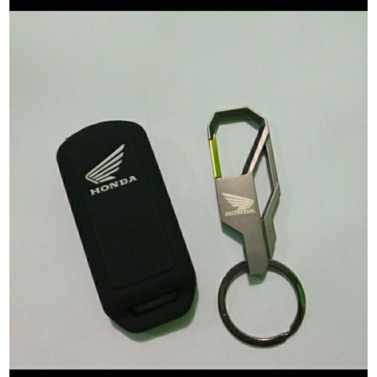 Jual Cover Remote Smart Key Honda PCX 160 +Gantungan Kunci Merah ...