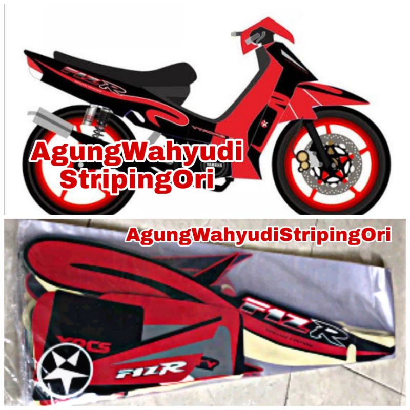 Jual STIKER STRIPING LIS BODY MOTOR YAMAHA FIZ R CALTEX SPECIAL EDITION ...