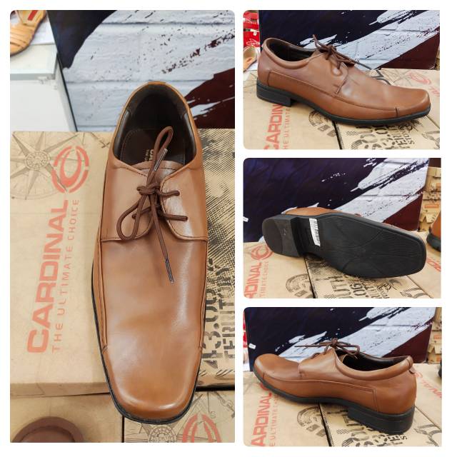 Jual Cardinal Sepatu formal coklat kulit. | Shopee Indonesia