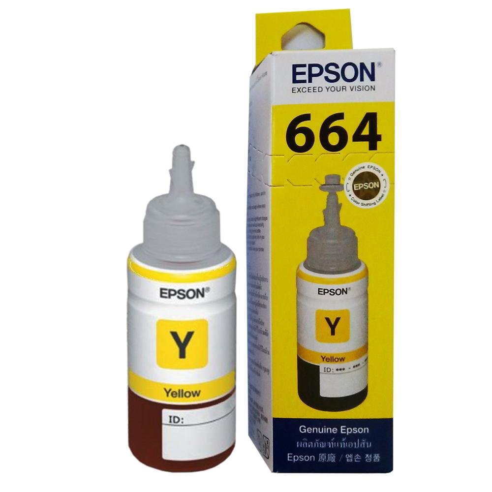 Jual Tinta Epson Original 664 t6644 Yellow 70ml | Shopee Indonesia