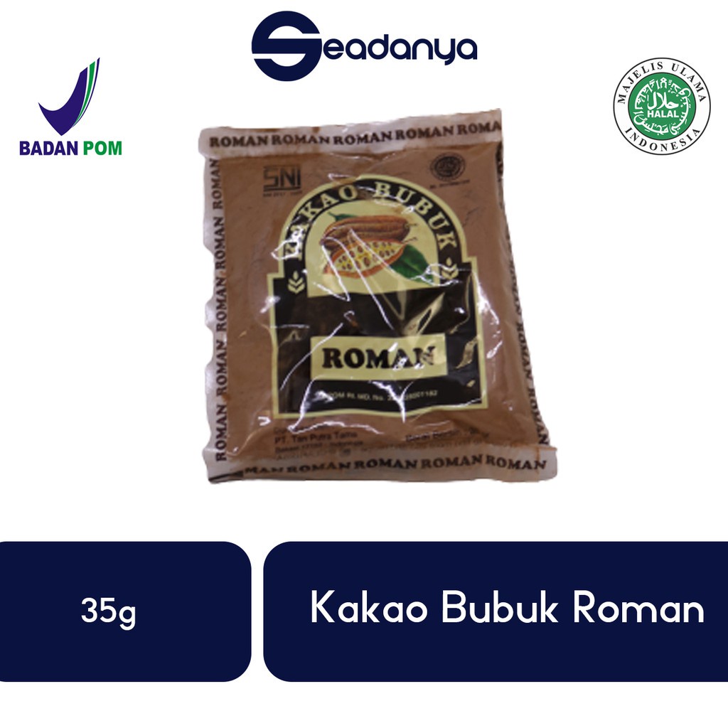 Jual Kakao Bubuk Roman 35g - Halal MUI & BPOM | Shopee Indonesia