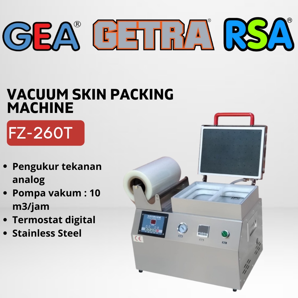 Jual VACUUM SKIN PACKING MACHINE GETRA FZ-260T MESIN PENGEMAS DAGING ...
