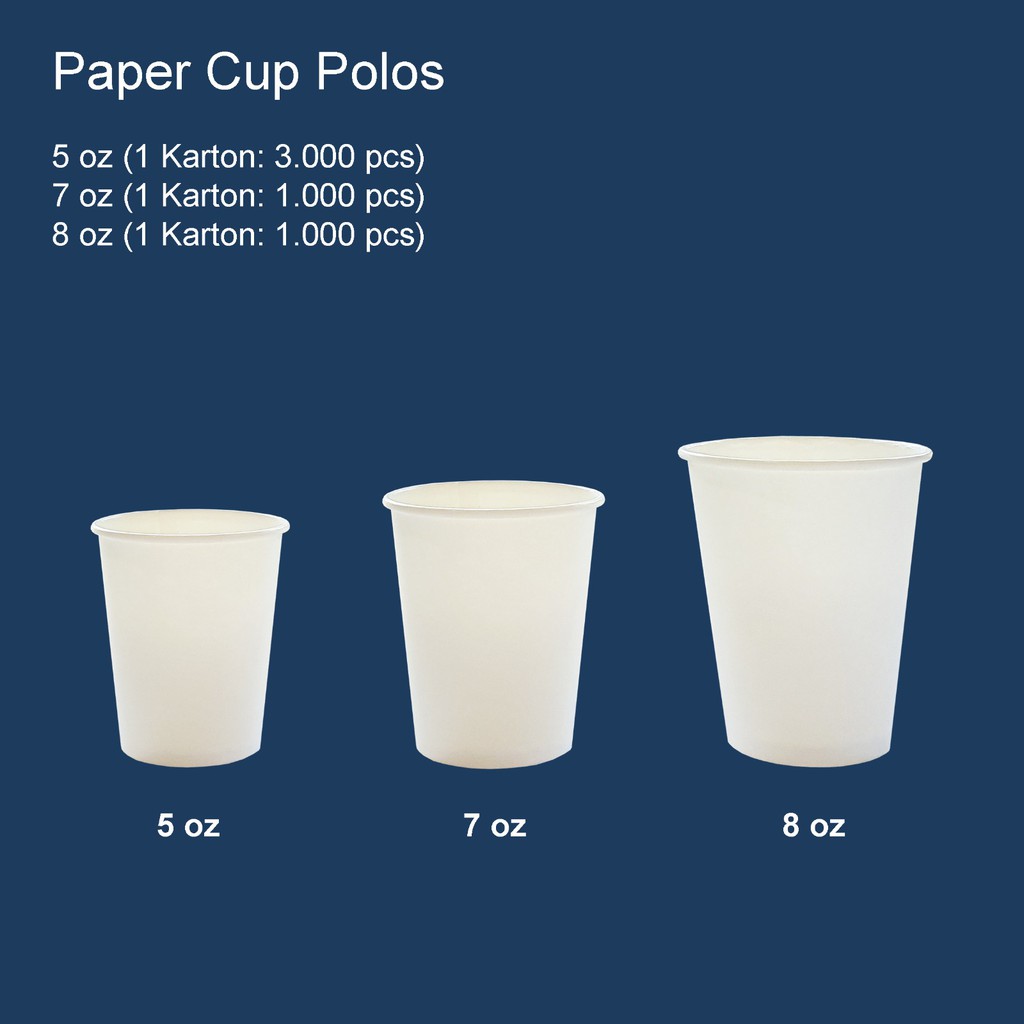 Jual Paper Cup 8 Oz Gelas Kertas Kopi Polos Indonesia Shopee Indonesia