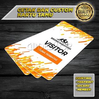 Jual Pre-Printed Card Custom Kartu Tamu PVC Premium | Shopee Indonesia
