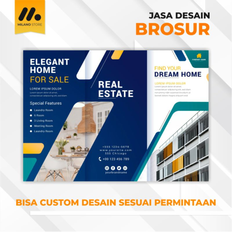 Jual JASA DESAIN BROSUR PERUSAHAAN | KANTOR | RESTO | KONVEKSI | DLL ...
