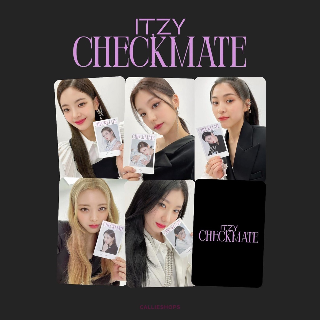 Jual Photocard CHECKMATE ITZY Yeji Lia Chaeryeong Yuna Ryujin Selfie Ver. (Unofficial) | Shopee ...
