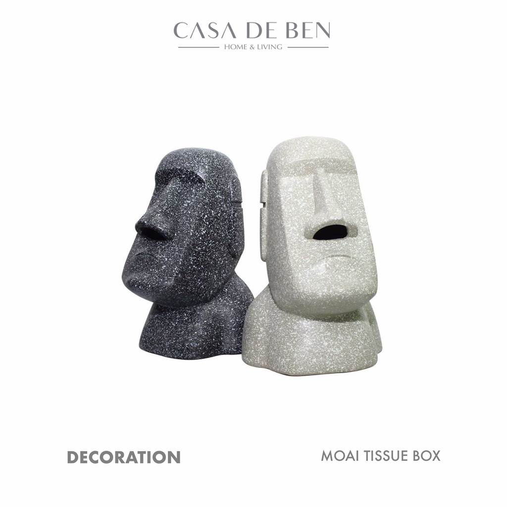 Jual Moai Tissue Box / Kotak Tempat Tisu Storage Box Pajangan Dekorasi Patung Batu | Shopee ...