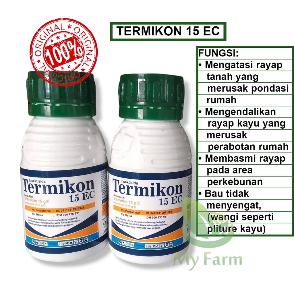 Jual Insektisida Termikon 15 EC Obat Rayap Tanah dan Bangunan atau ...