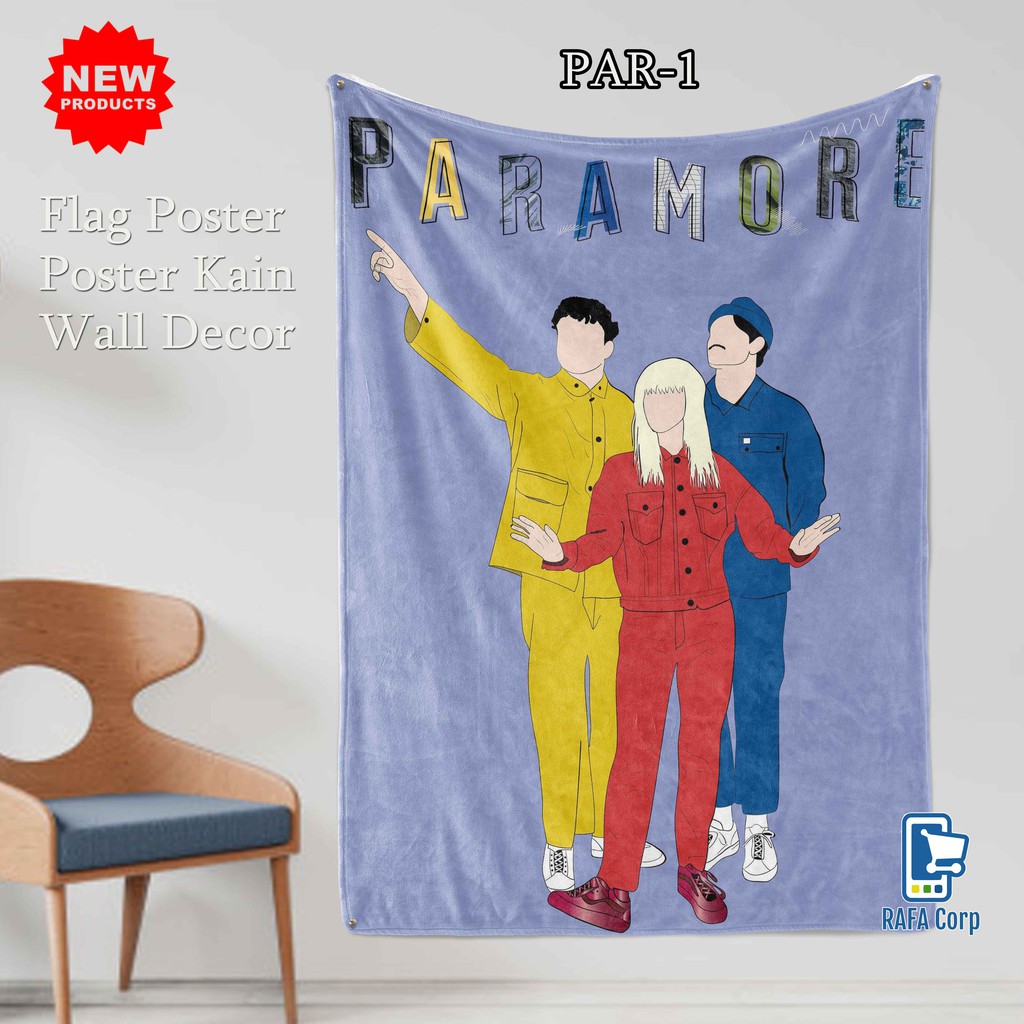 Jual Poster Kain Music Merch Band Paramore | Shopee Indonesia