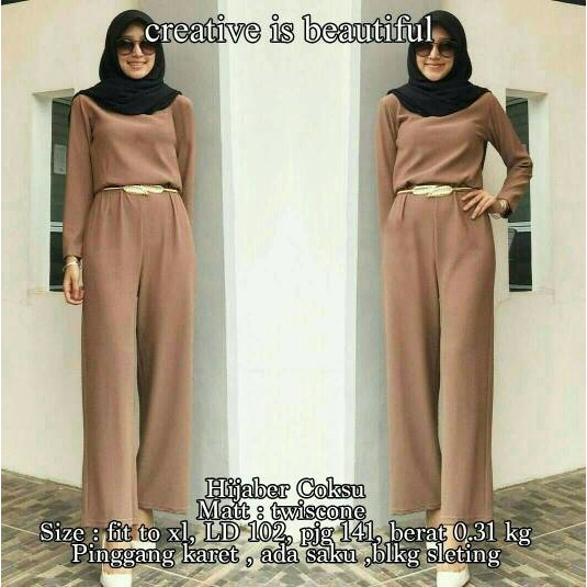 Jual HIJABER MAROON-JUMPSUIT HIJAB-FASHION MUSLIM-JUMPSUIT ...