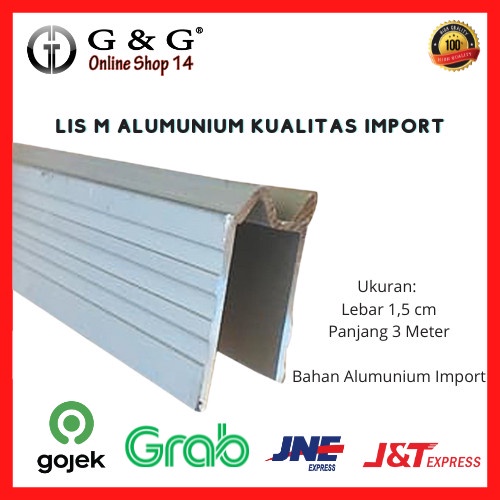 Jual LIS M dan L ALUMUNIUM - LIST SIKU ALUMUNIUM HARDCASE - 3 METER ...