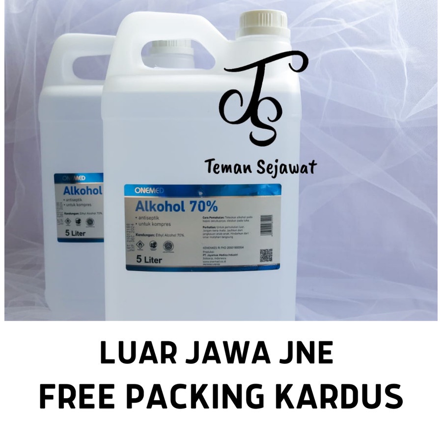 Jual Alkohol Alcohol 70% 5L | ONEMED ORIGINAL | Shopee Indonesia