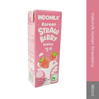 Jual Susu Indomilk UHT Korean Strawberry 180mL | Shopee Indonesia