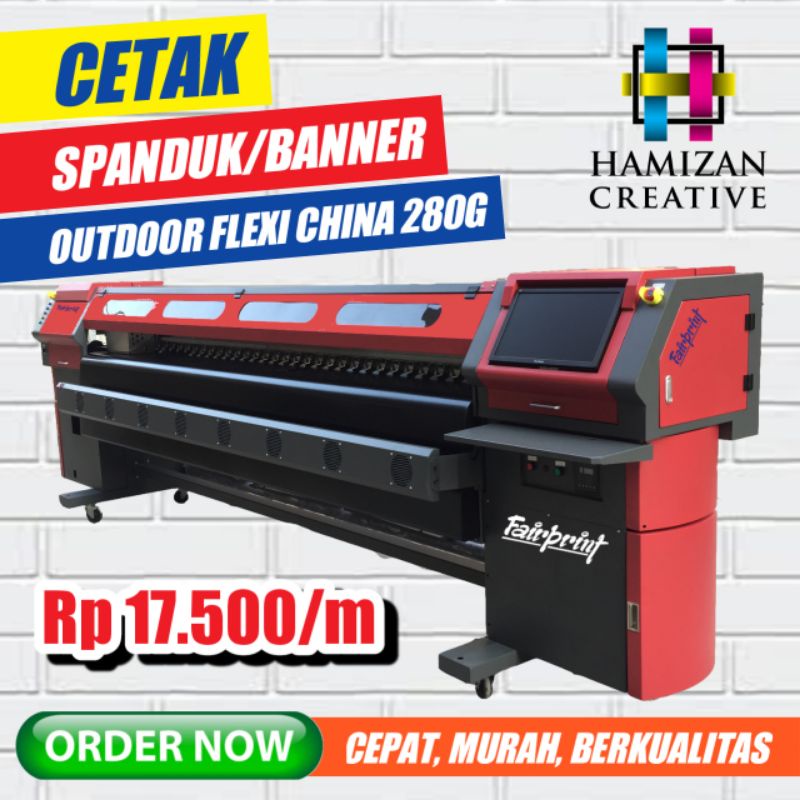 Jual CETAK SPANDUK FLEXI BANNER OUTDOOR HIRES 280 | Shopee Indonesia