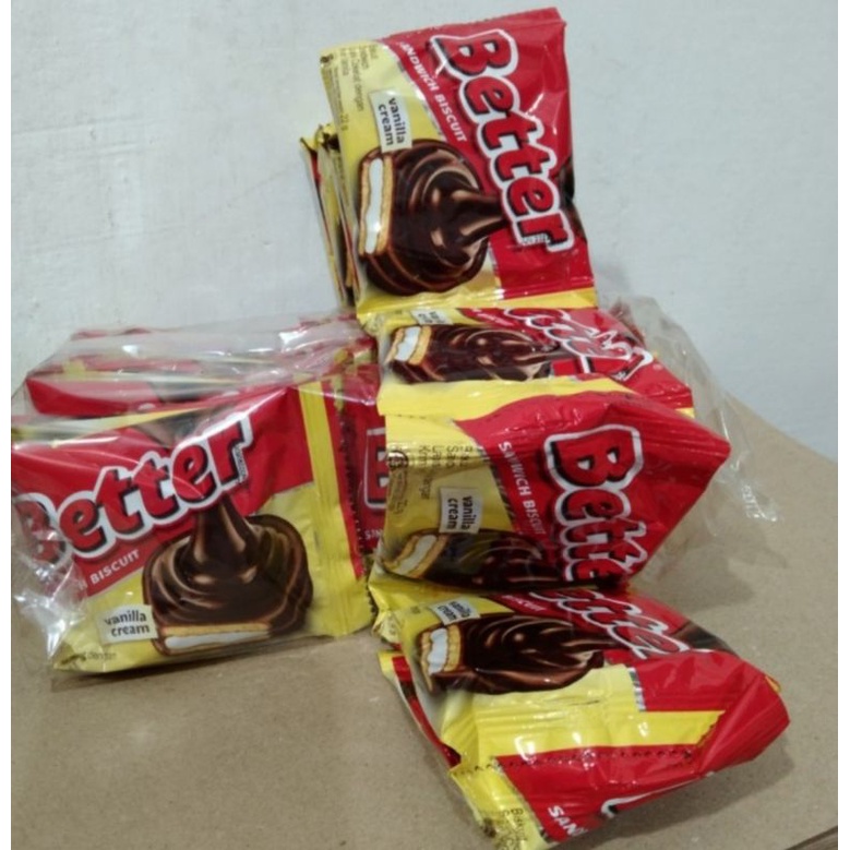 Jual Better Biskuit Renceng Isi 10 pc x 22 gr | Shopee Indonesia