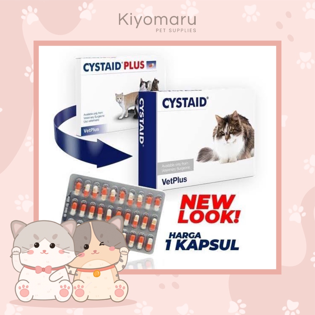 Jual Cystaid for Cats Vetplus HARGA PER KAPSUL Suplemen Obat Saluran ...