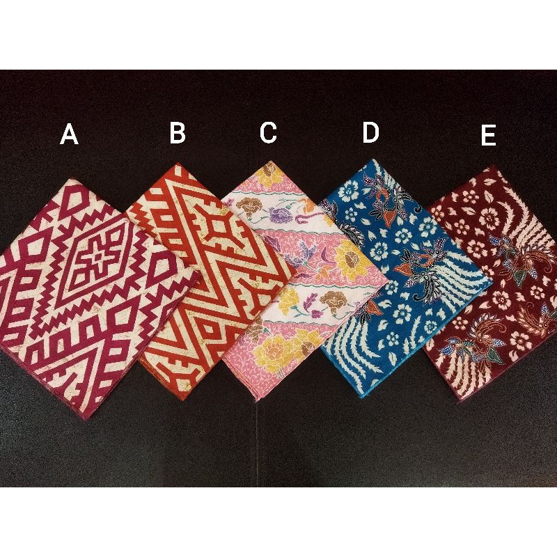 Jual (isi 4 pcs) Sapu Tangan/Slayer/Bandana Batik Oleh-Oleh Souvenir ...