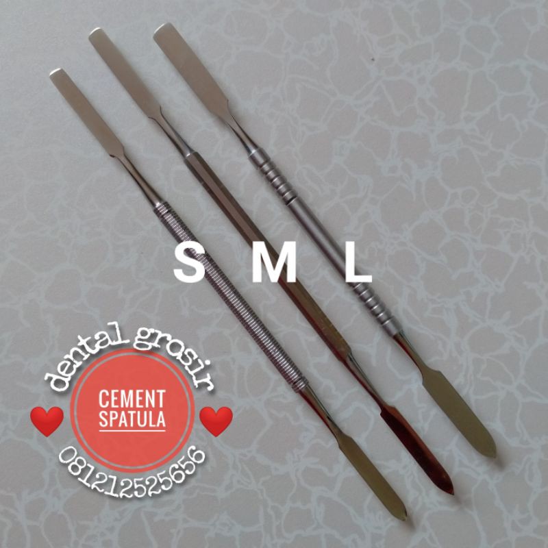 Jual cement spatula spatel dental stainless steel | Shopee Indonesia