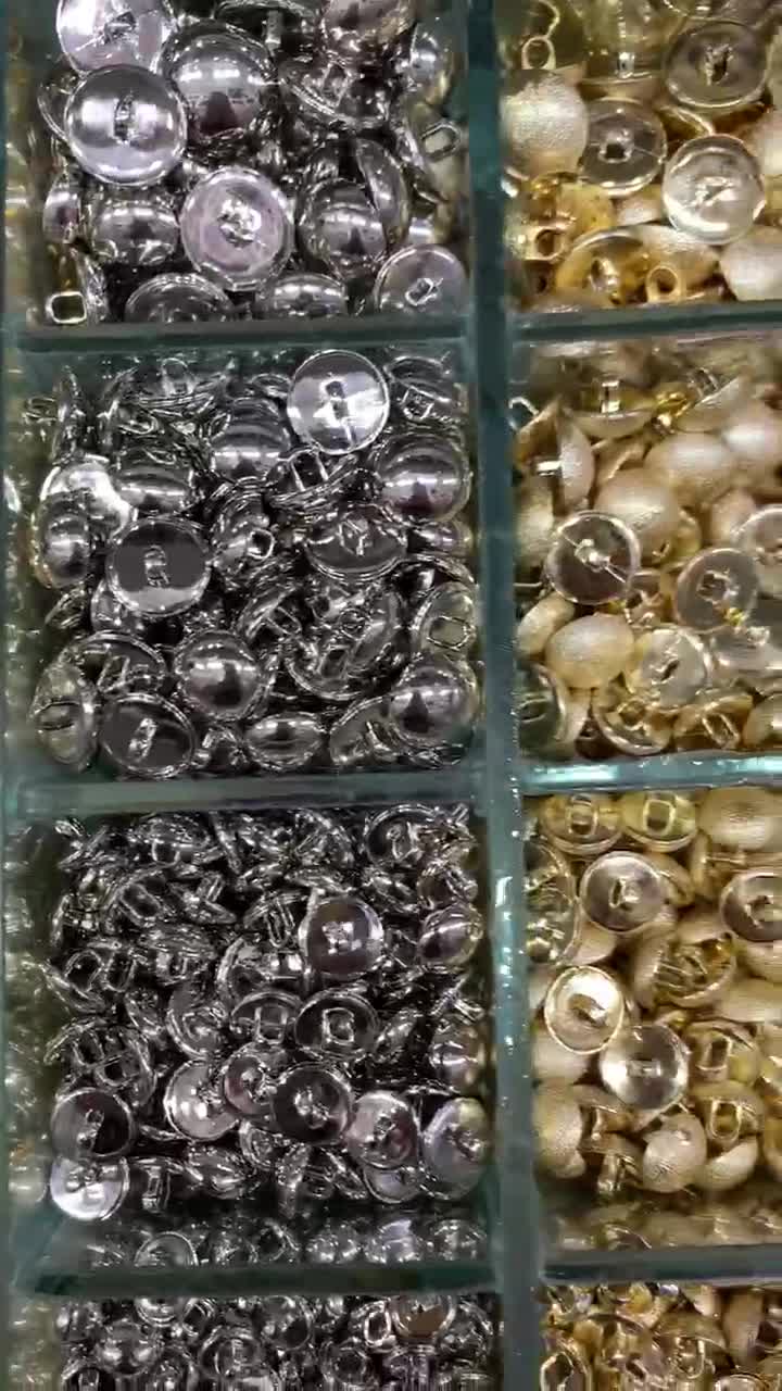 Jual KANCING BAJU JAMUR CHROME METAL BESI MAS PERAK per butir | Shopee ...