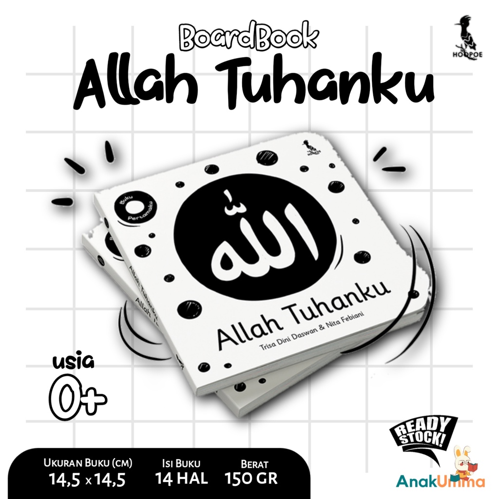 Jual Buku Allah Tuhanku - Hoopoe / Boardbook Bayi High Contrast [Ready ...