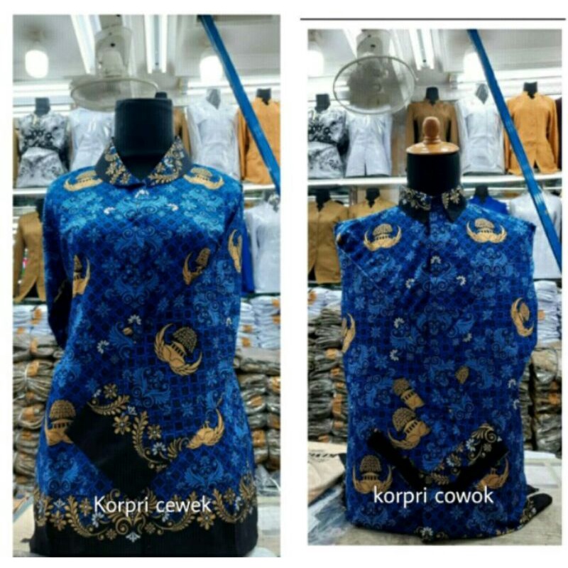 Jual Seragam Korpri Kerah Hitam || Seragam Kopri Kerah Hitam || | Shopee Indonesia