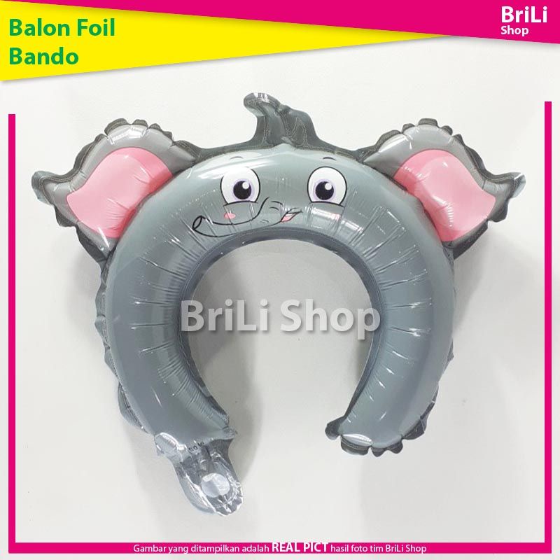Jual Balon Foil Bando Karakter Hewan Gajah Binatang Animal | Shopee ...