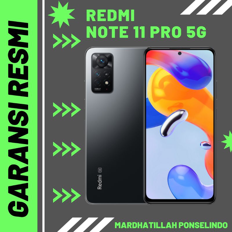 Jual Redmi Note 11 Pro 5G 8GB+128GB Garansi Resmi | Shopee Indonesia