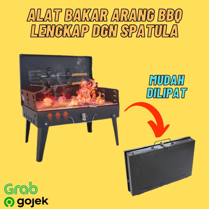 Jual Alat Bakar Barbeque BBQ Sate Sosis Ikan Daging Alat Panggang Arang Grill Bakaran Pemanggang ...