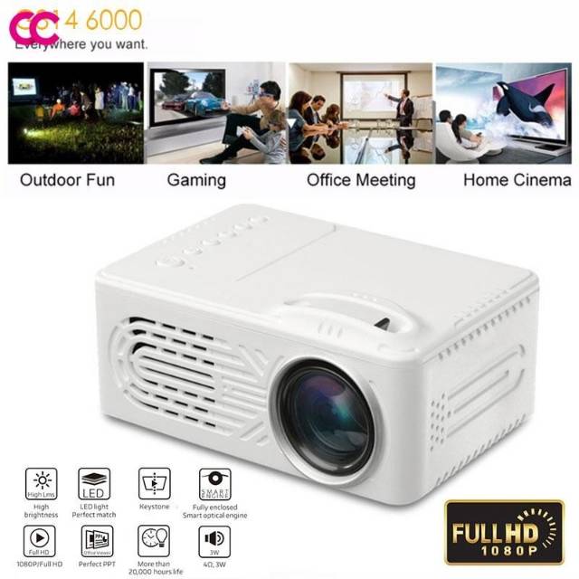 Jual Mini LED PROJECTOR (PORTABLE PROJECTOR) | Shopee Indonesia