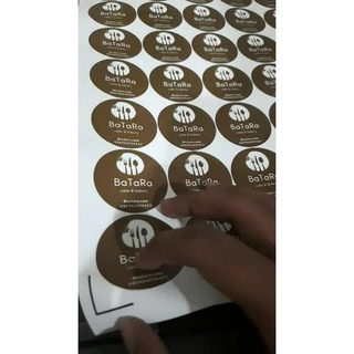 Jual Cetak Stiker Vinyl Susu/Transparan A3+ Custom Gambar Label Makanan ...