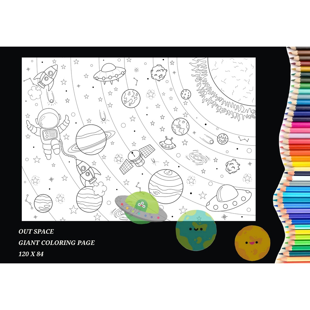 Jual Jumbo coloring sheet / giant coloring paper / poster mewarnai ...