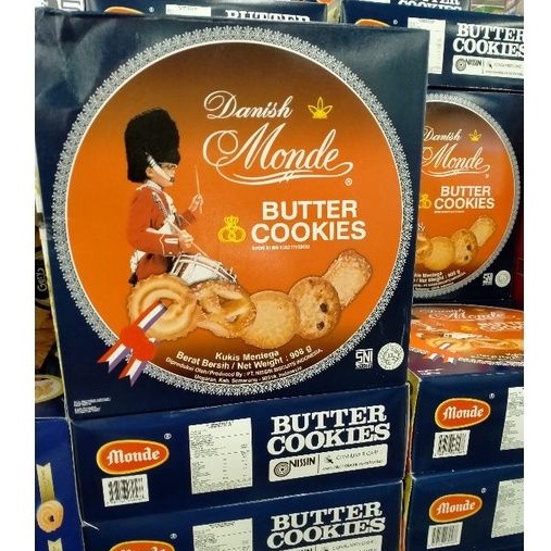 Jual BISA COD. DANISH MONDE BUTTER COOKIES Besar 908 gram / KUE LEBARAN ...