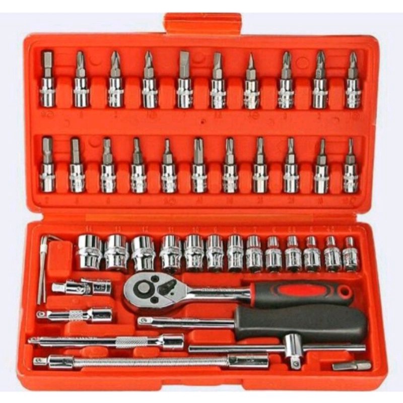 Jual Kunci Set Alat Bengkel Kunci Socket Set Lengkap - Socket Wrench ...