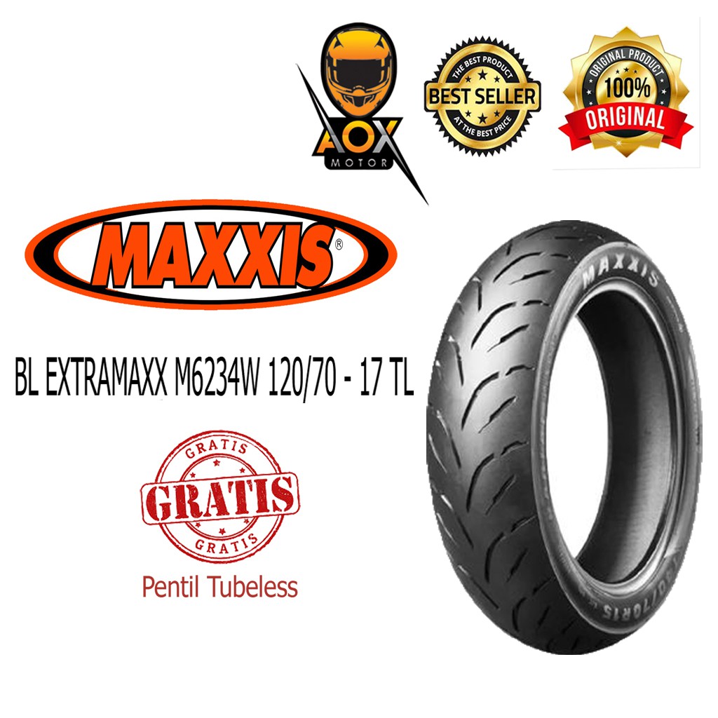 Jual Ban luar motor Sport 120/70-17 MAXXIS EXTRAMAXX M6234W tubeless ...