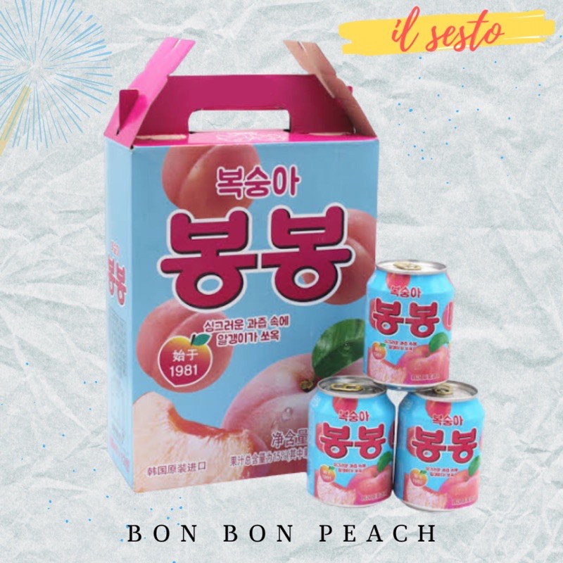 Jual BON BON PEACH DRINK (with peach sacs) | Shopee Indonesia