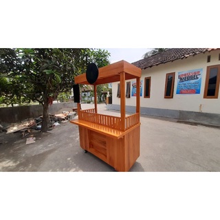 Jual Gerobak pentol viral / gerobak sosis dan bakso bakar / gerobak aneka es dan minuman ...