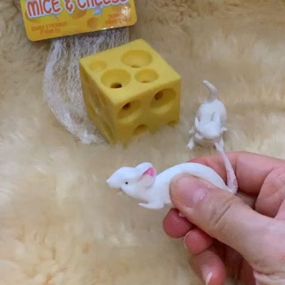 Jual Stretchy Mice & Cheese Squeeze Toy | Shopee Indonesia