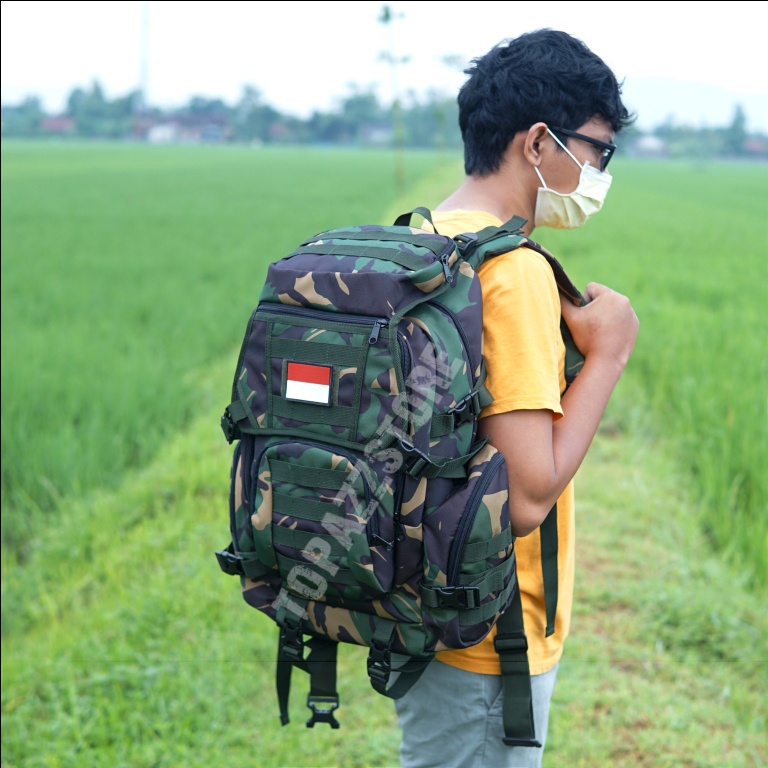 Jual Tas Tactical Army Loreng TNI Laptop Ransel Polisi Militer Tentara ...