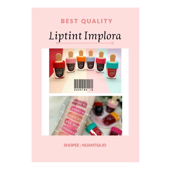 Jual Liptint Implora ice cream stick liptint Viral tiktok liptin ... Jual Liptint Implora ice cream stick liptint Viral tiktok liptin ...