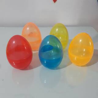 Jual Transparan Plastic Surprise Egg ( Mainan telur plastik) | Shopee ...