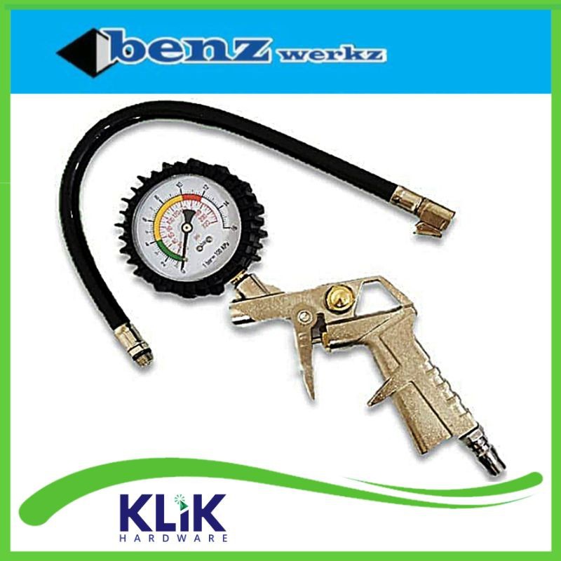 Jual Benz Tire inflator Inflating Gun 3-In-1 TG3 Alat Isi Ukuran Angin ...