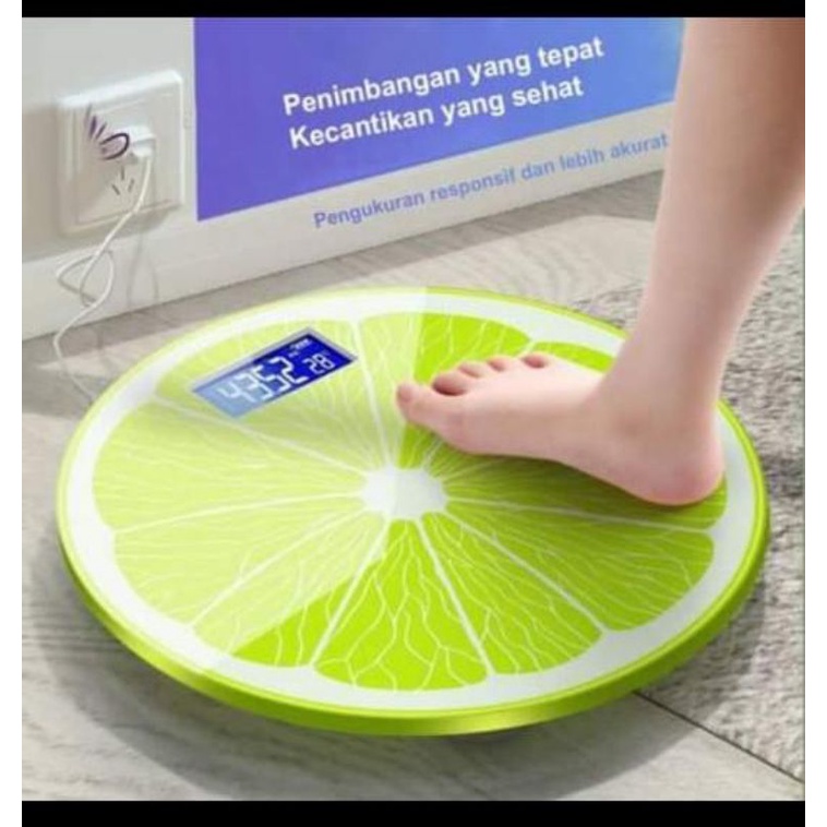 Jual timbangan badan digital animasi buah | Shopee Indonesia