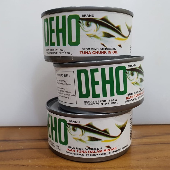 Jual Tuna Chunk Kaleng Deho (can @ 180gr) | Shopee Indonesia