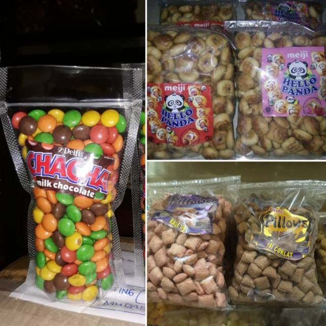 Snack kiloan Chacha, Hello panda, Pillow kemasan 250gr | Shopee Indonesia
