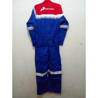 Jual KEMEJA PERTAMINA COVERALL ORIGINAL/WEARPACK SAFETY | Shopee Indonesia