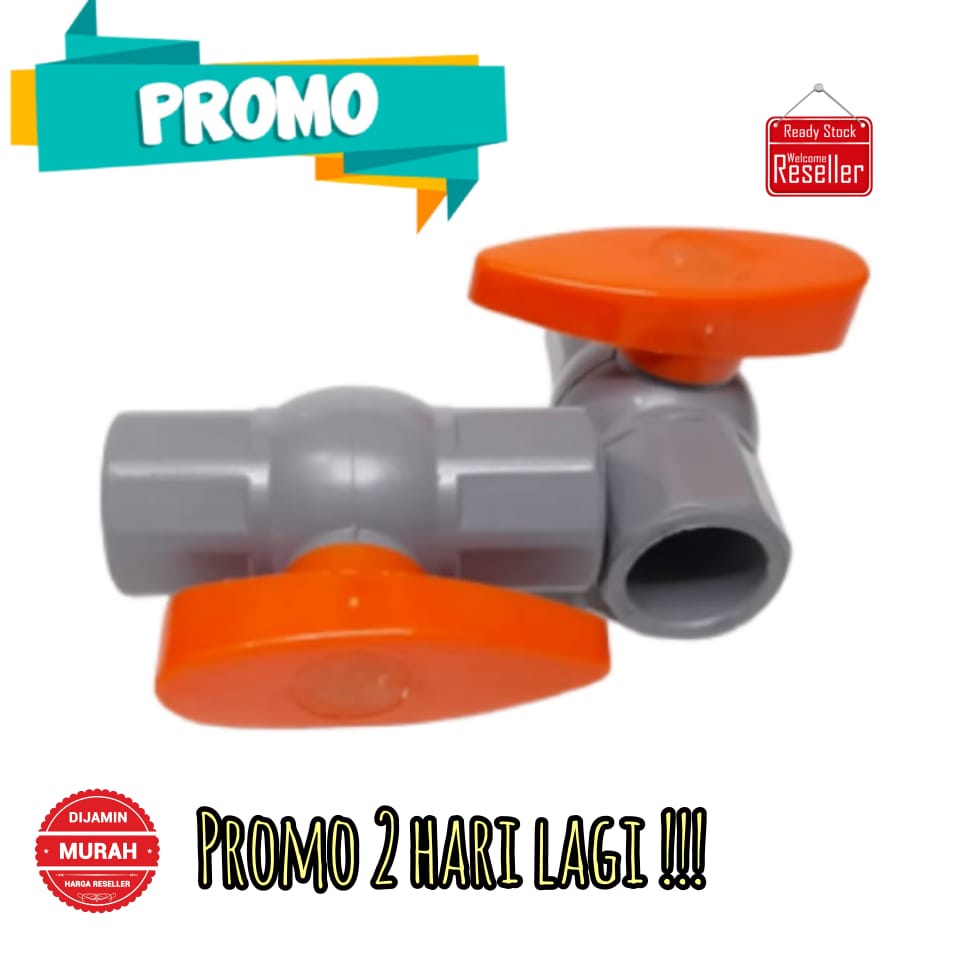 Jual Ball Valve 1/2 Inchi / Stop Kran Plastik 1/2 Jual Ball Valve 1/2 Inchi / Stop Kran Plastik 1/2